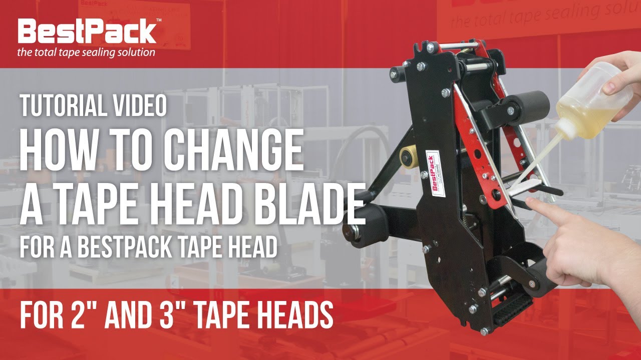 How to change a Tape Head Blade - YouTube