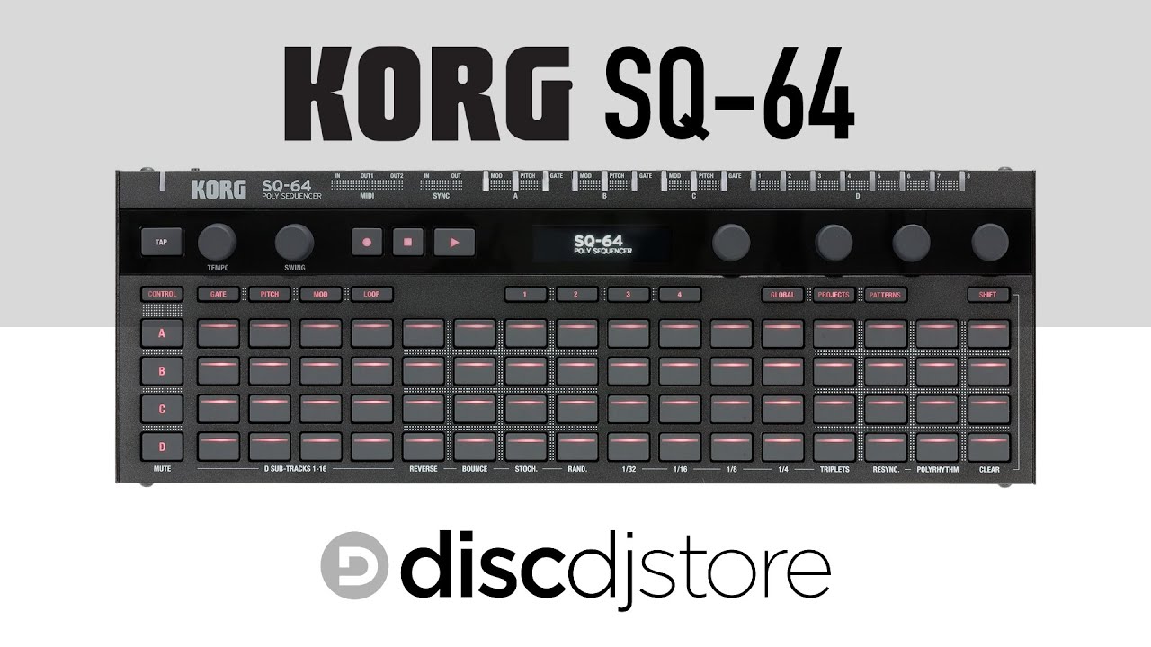 Korg SQ-64 Step Sequencer in action - YouTube