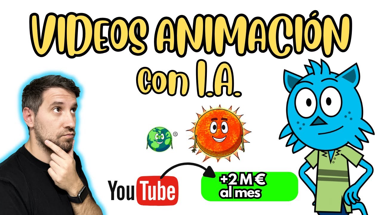 DIBUJOS ANIMADOS con IA | Este canal gana 2.000.000€ - YouTube