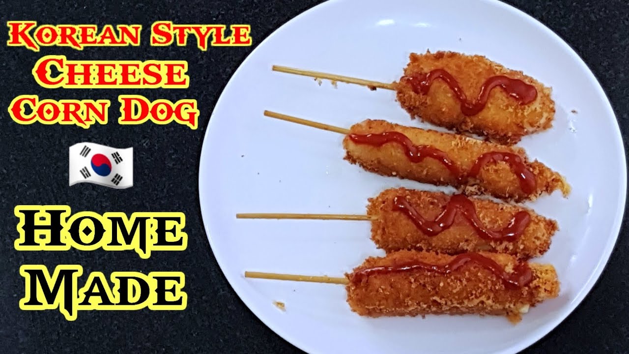 Corn Dog Recipe | Home Made Cheese Corn Dog Recipe | Korean Style ...