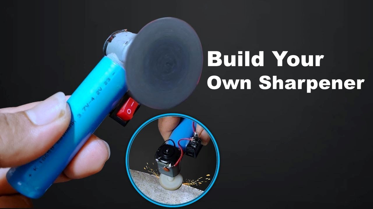 DIY Electric Knife Sharpener: Build Your Own with a DC Motor - YouTube