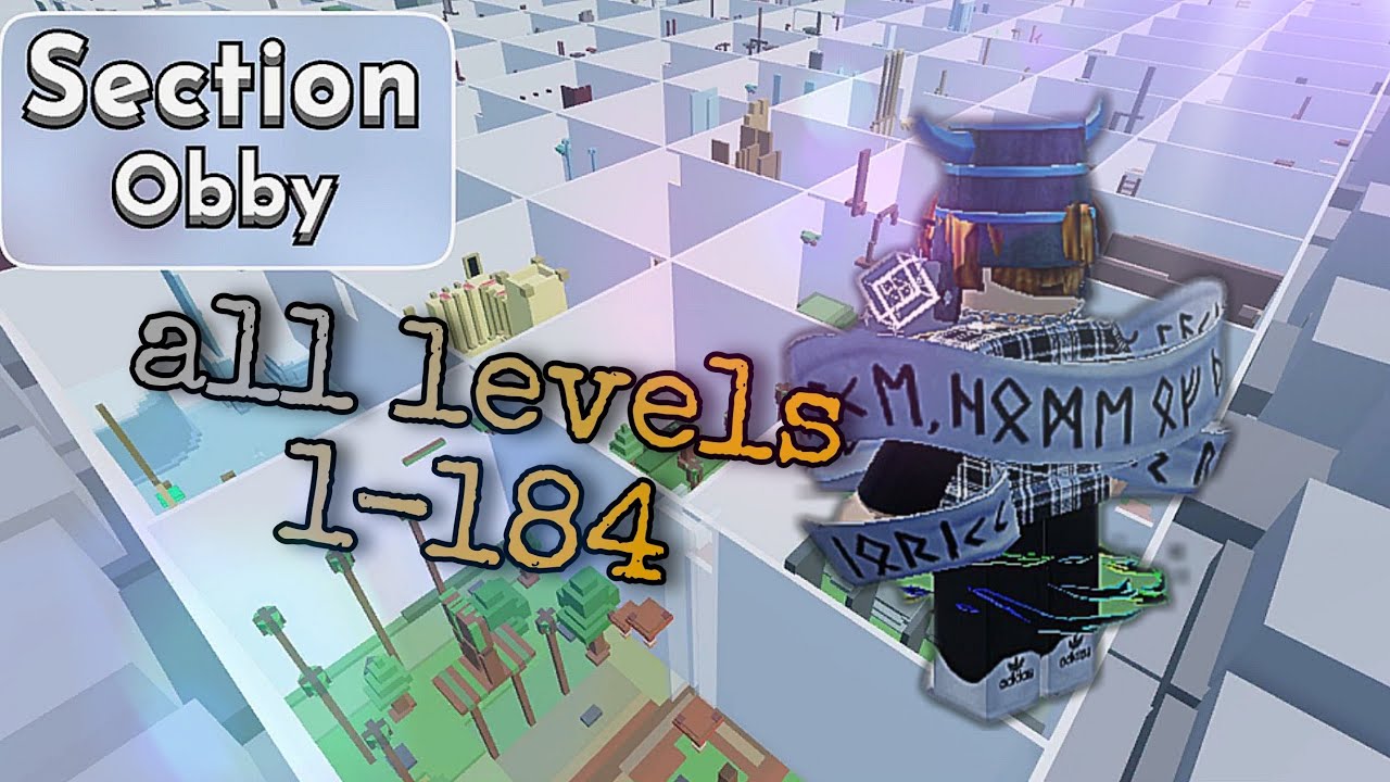 Section Obby all levels (1-184) speedrun | Roblox - YouTube