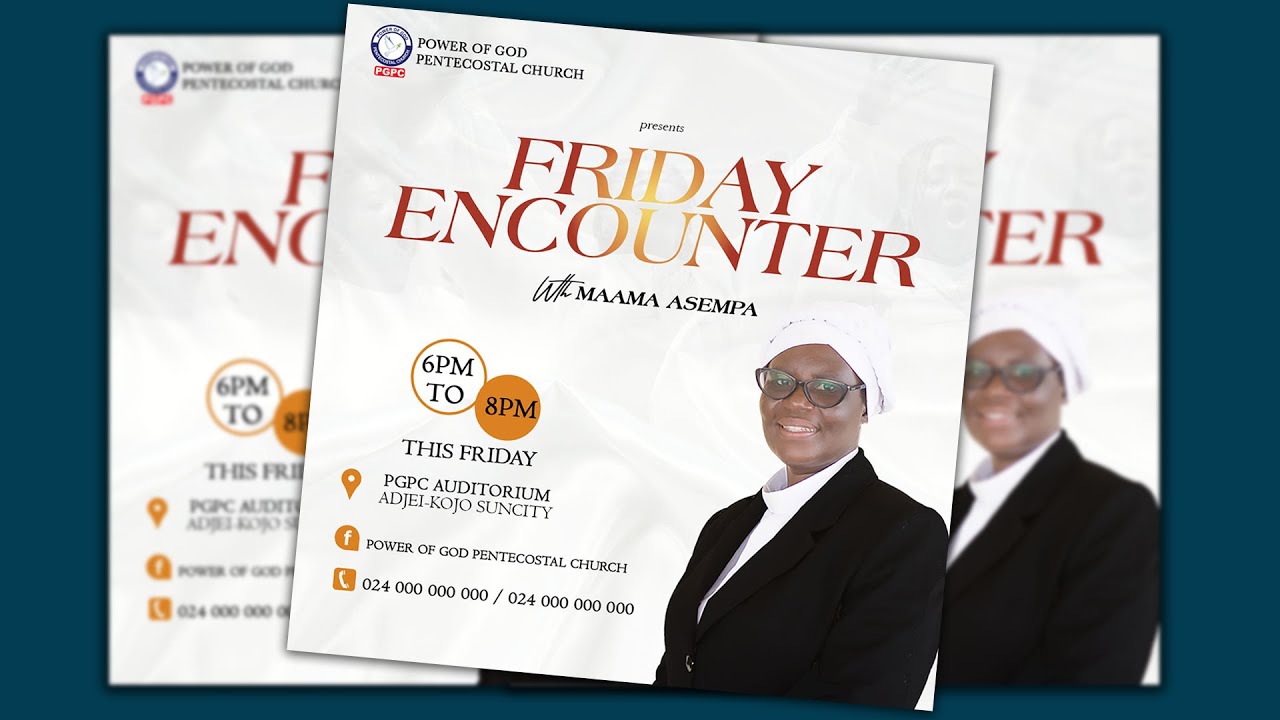 Simple Church Flyer design in photoshop... - YouTube