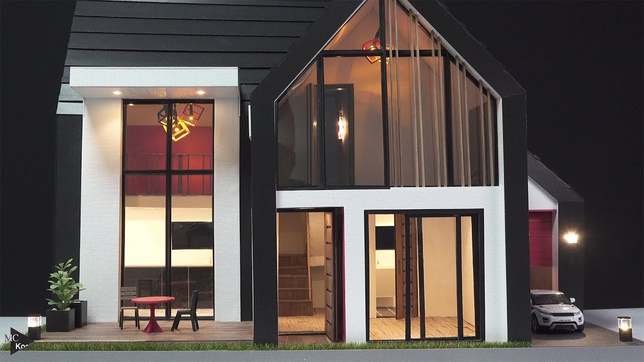 How to make Amazing House with bricks - Mini Model - YouTube