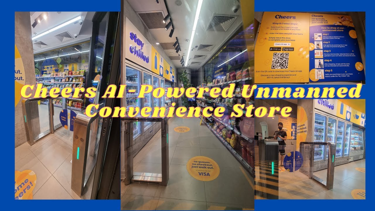 Unmanned Convenience Store FT Cheers Tampines Hub - YouTube