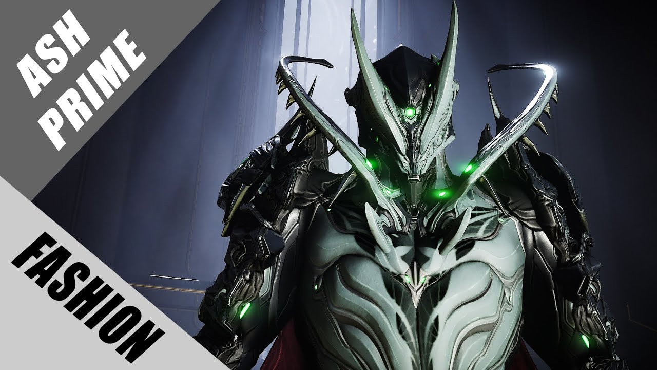 Warframe | Fashion Frame | Ash Prime : Pale Shadow - YouTube