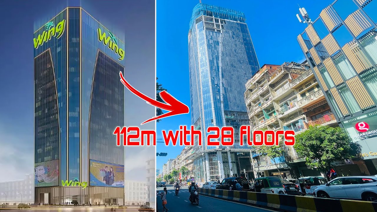 Wing Tower Construction 28floors 112m Very Fast And Almost Finish - YouTube