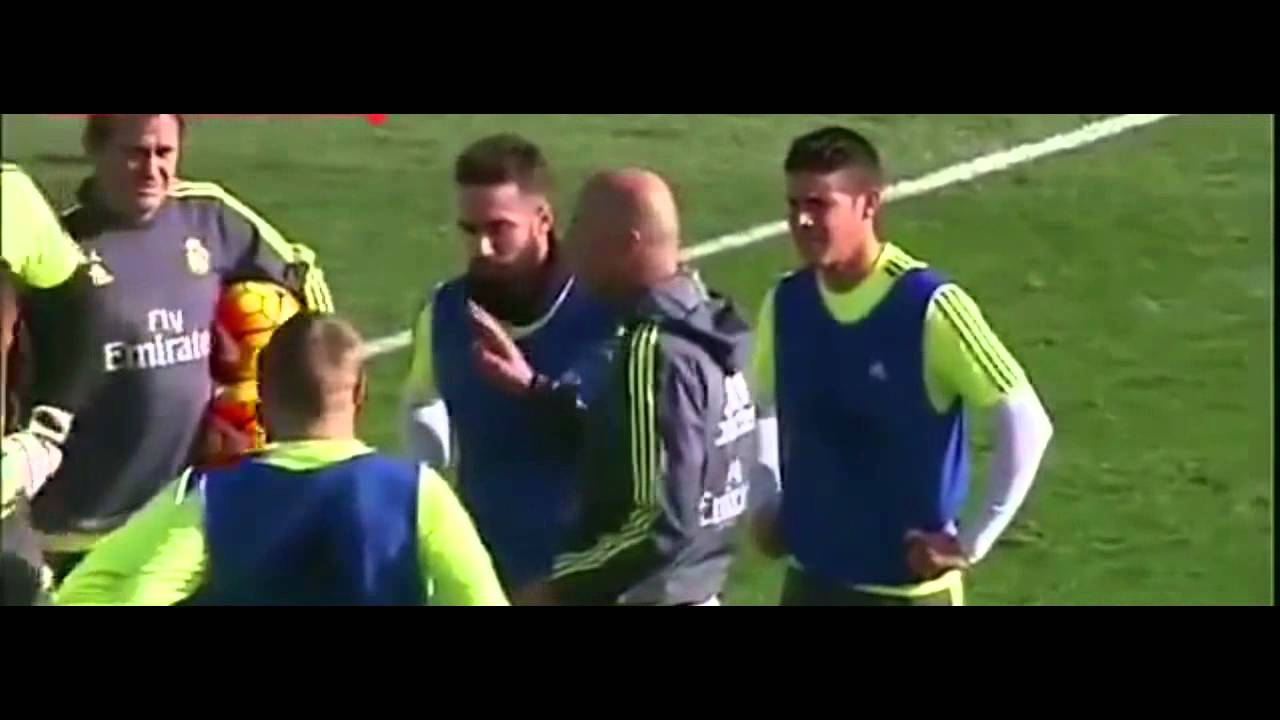 Zidane angry with James Rodriguez - YouTube