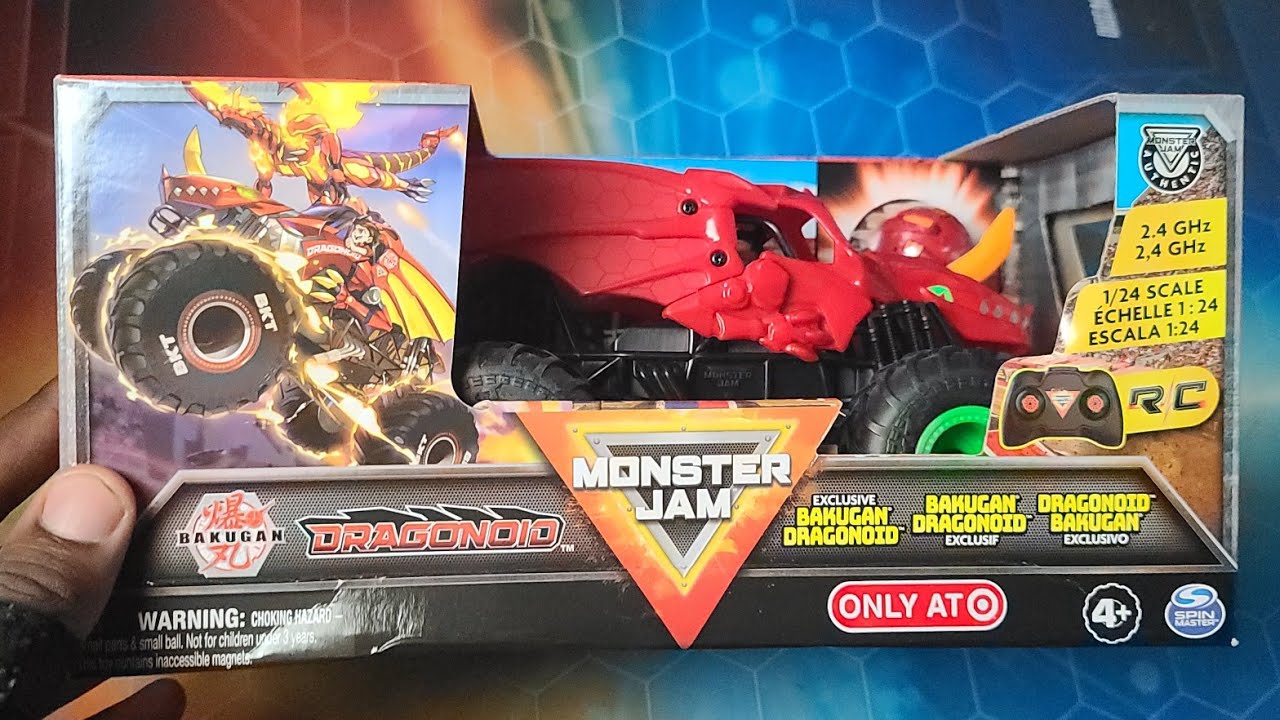 NEW BAKUGAN SPECIAL MONSTER JAM DRAGONOID TRUCK SET UNBOXING! - YouTube