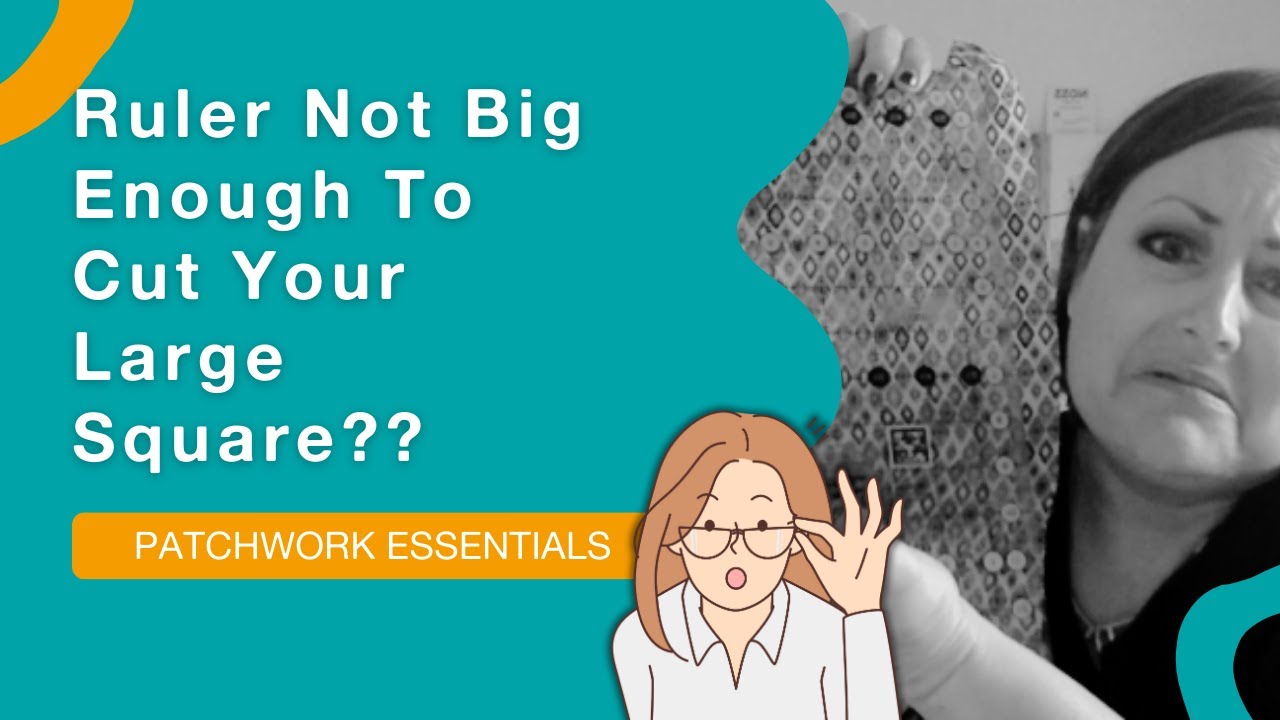 😳 How to cut large squares that are bigger than your ruler - YouTube