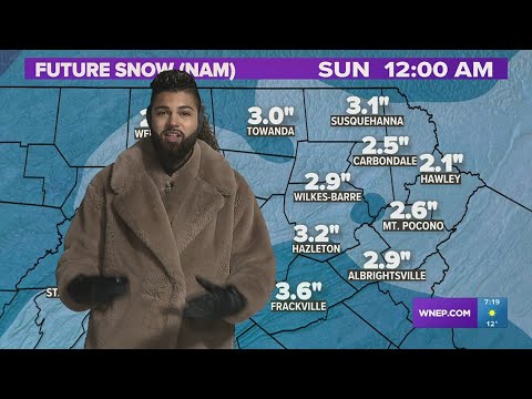 Flurries for Thursday, Snow Showers for Friday - YouTube