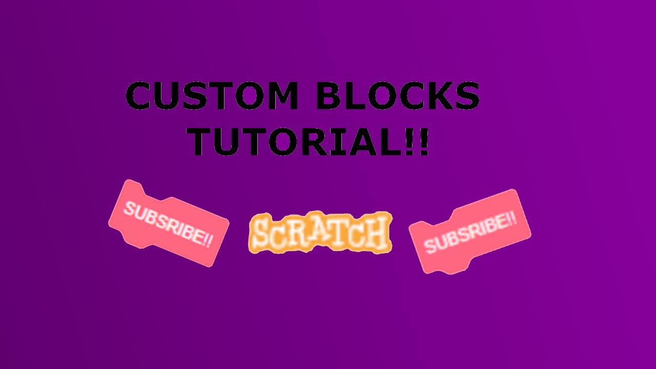 Using custom blocks in scratch (v.1) - YouTube