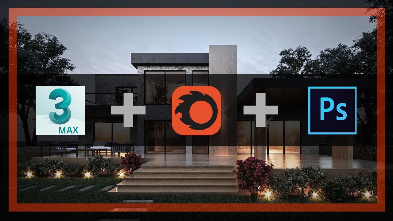 3dsMax Corona Exterior Night Render Tutorial (Step By Step) - YouTube
