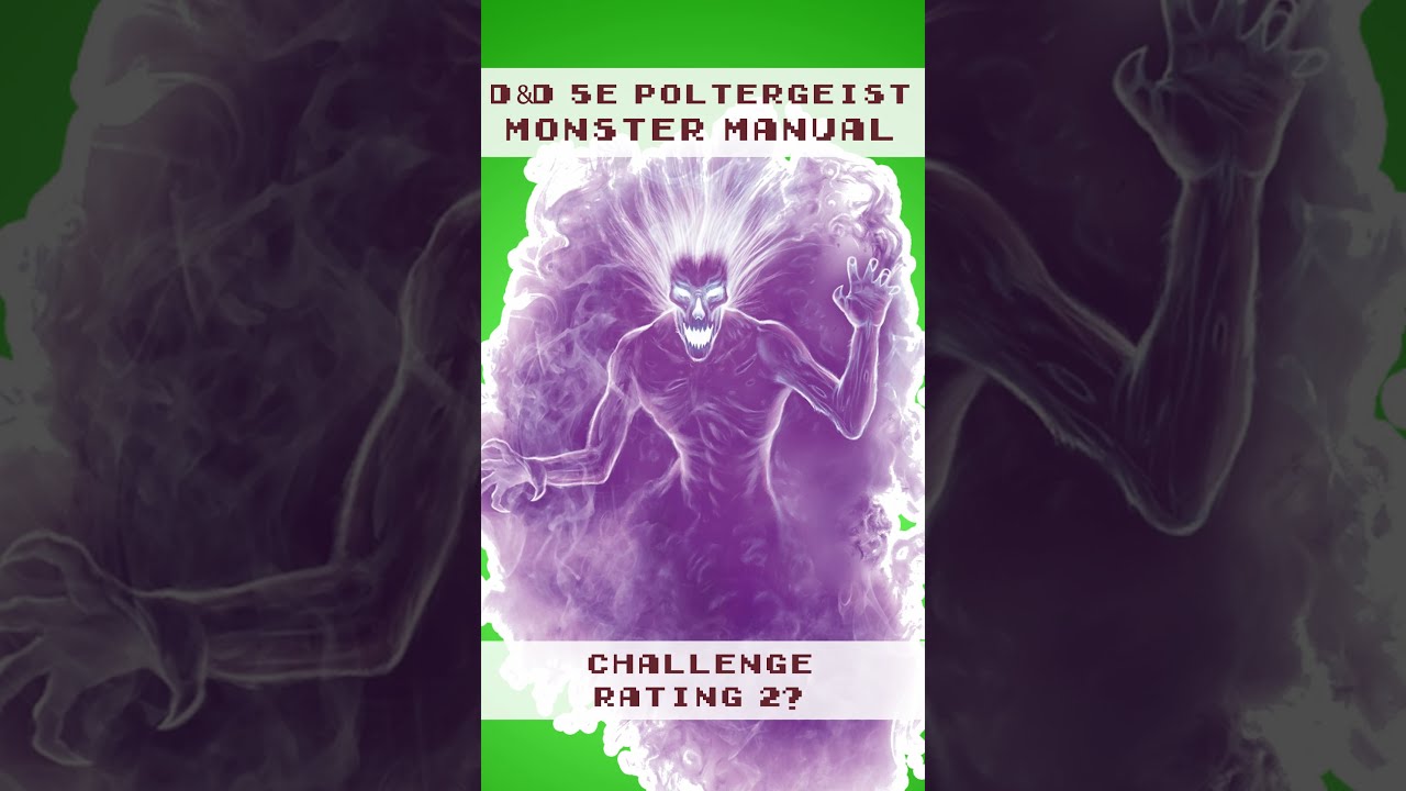 D&D 5e Poltergeist Challenge Rating Exposed #Shorts - YouTube