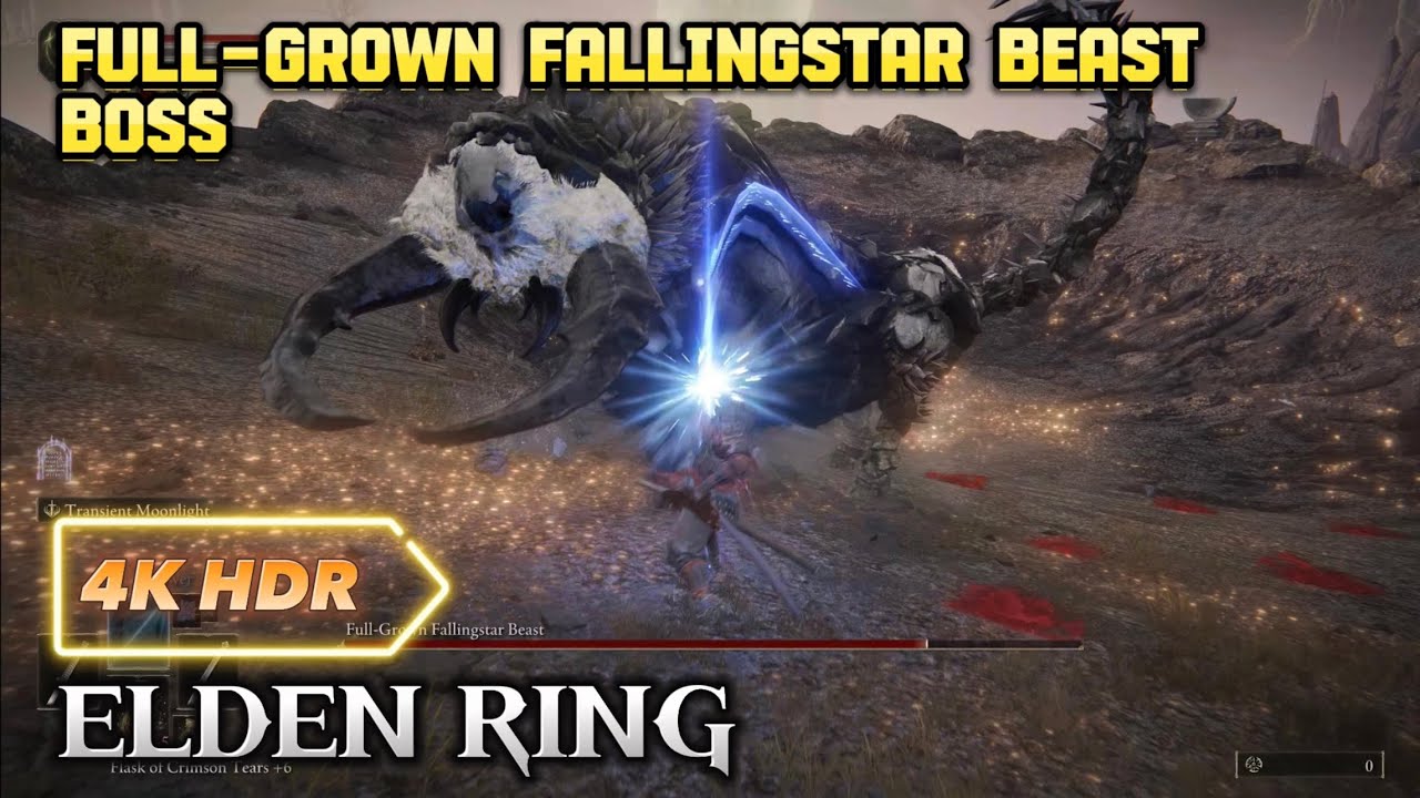 ELDEN RING 4K HDR Full-Grown Fallingstar Beast BOSS - YouTube
