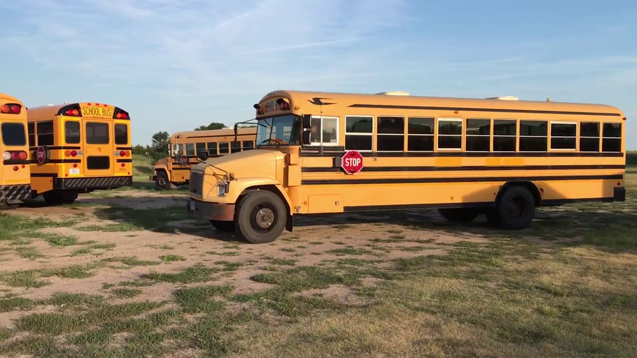 FL9638 1999 Blue Bird Freightliner 59 Passenger School Bus - YouTube
