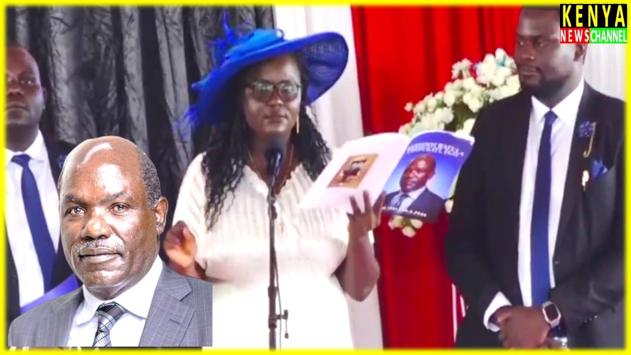 Chebukati daughter Rachel EMOTIONAL TRIBUTE in front of Ruto during ...
