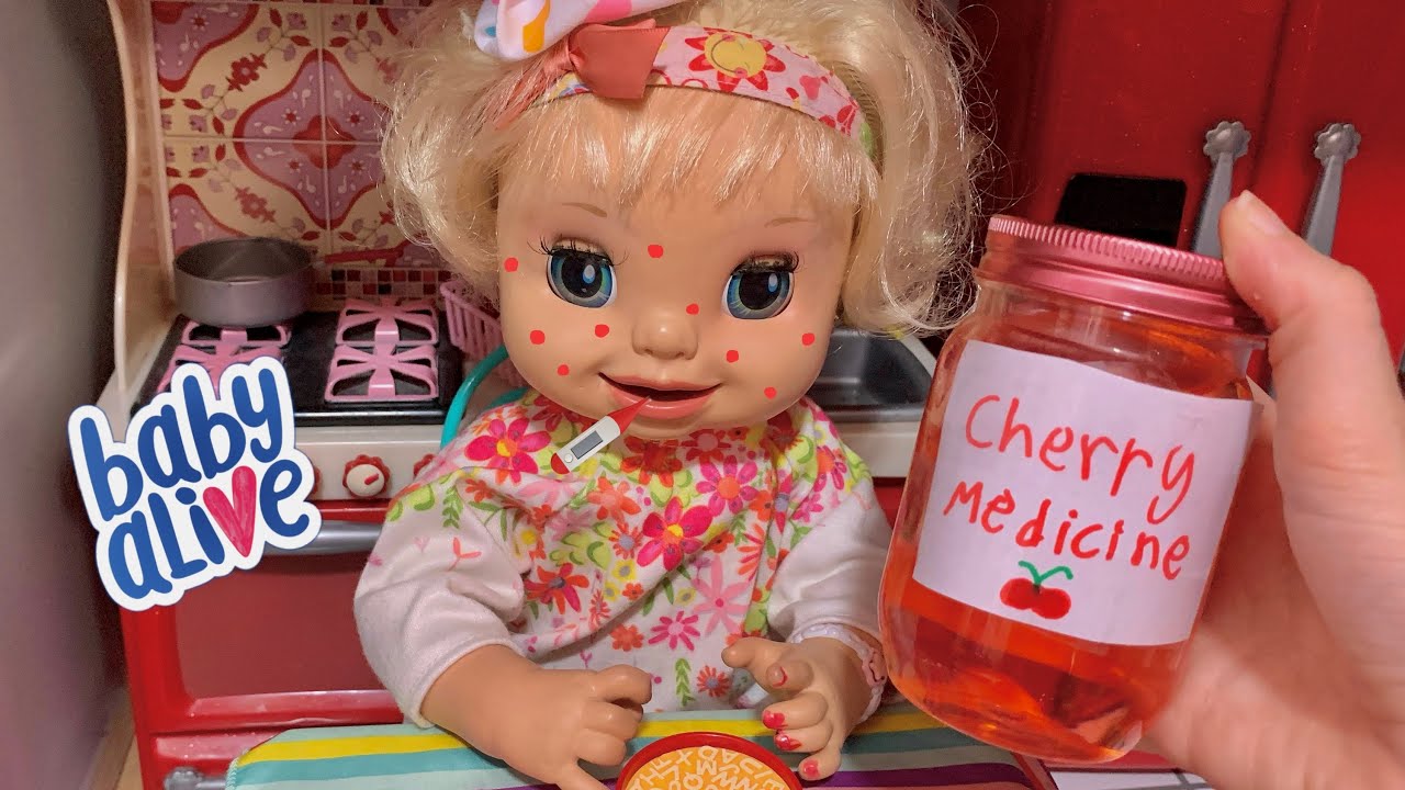 Baby Alive Danielle has the Flu! DIY DOLL Medicine - YouTube