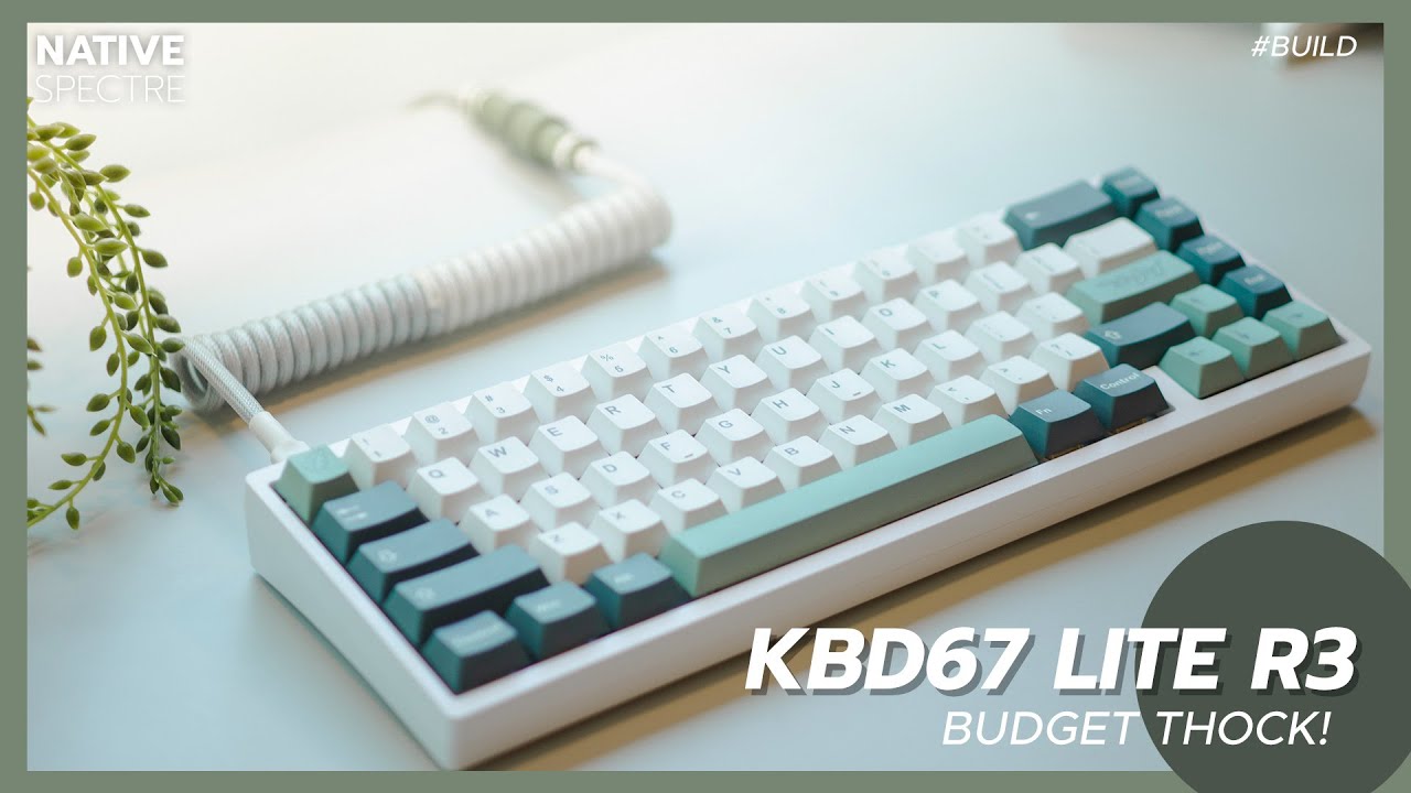 KBD67 LITE R3 The Budget "THOCK" king | Build&Typing | TH | N/S - YouTube