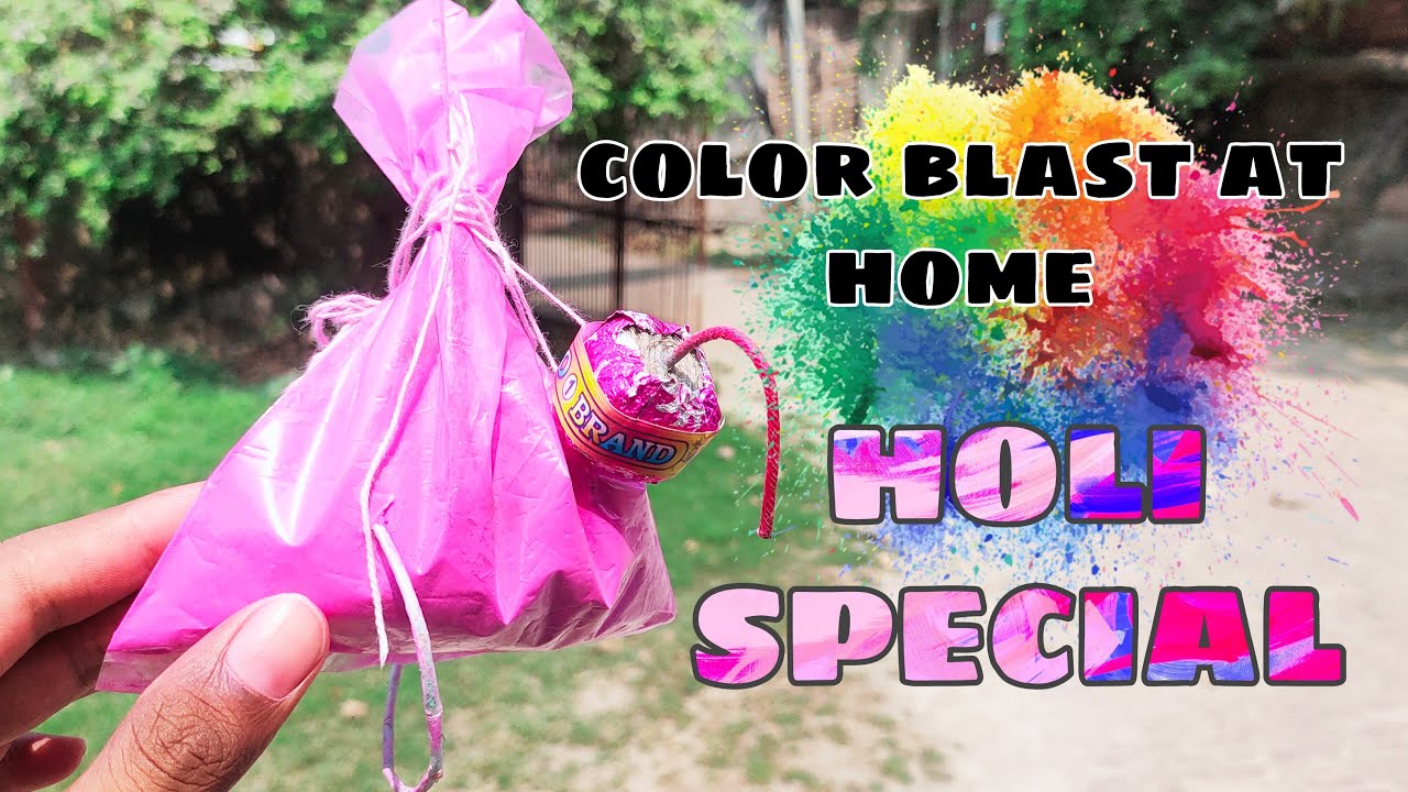 Holi Special video : Color blast at home ground || EXPERIMENTAL BOYS # ...