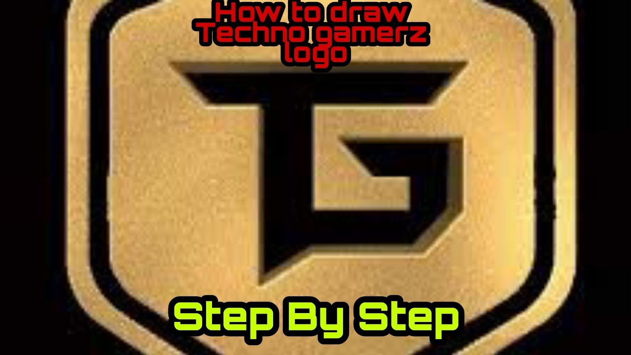 How to draw a Techno gamerz channel logo | Arnav Art's | ft ...