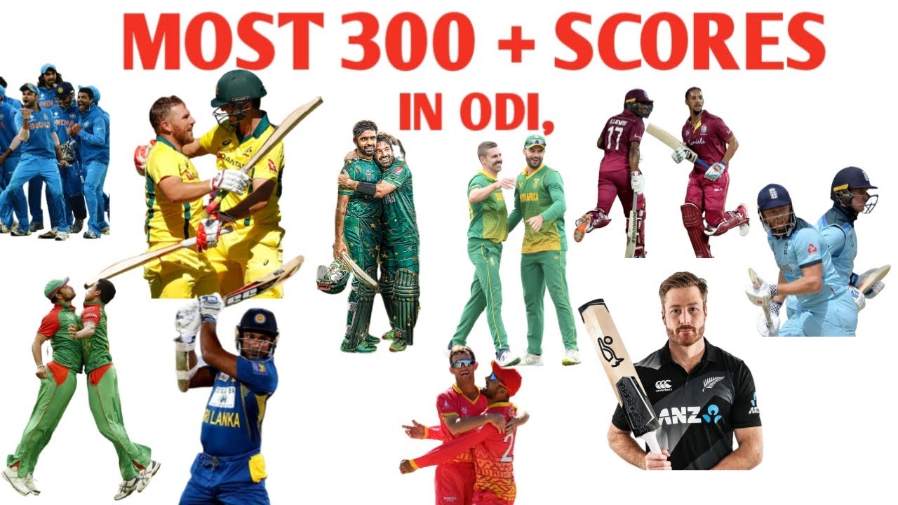 Most 300 + Score In Odi, #india #australia #pakistan #england - YouTube