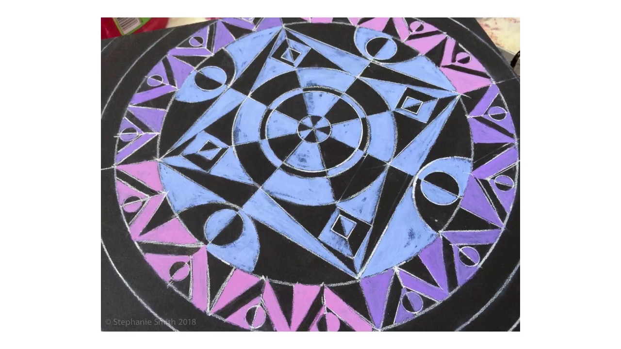 Geometric Mandala Paintings by Stephanie Smith - YouTube