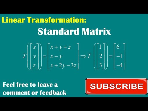 [Linear Transformation] Lesson 2.2: Standard Matrix For The Linear ...