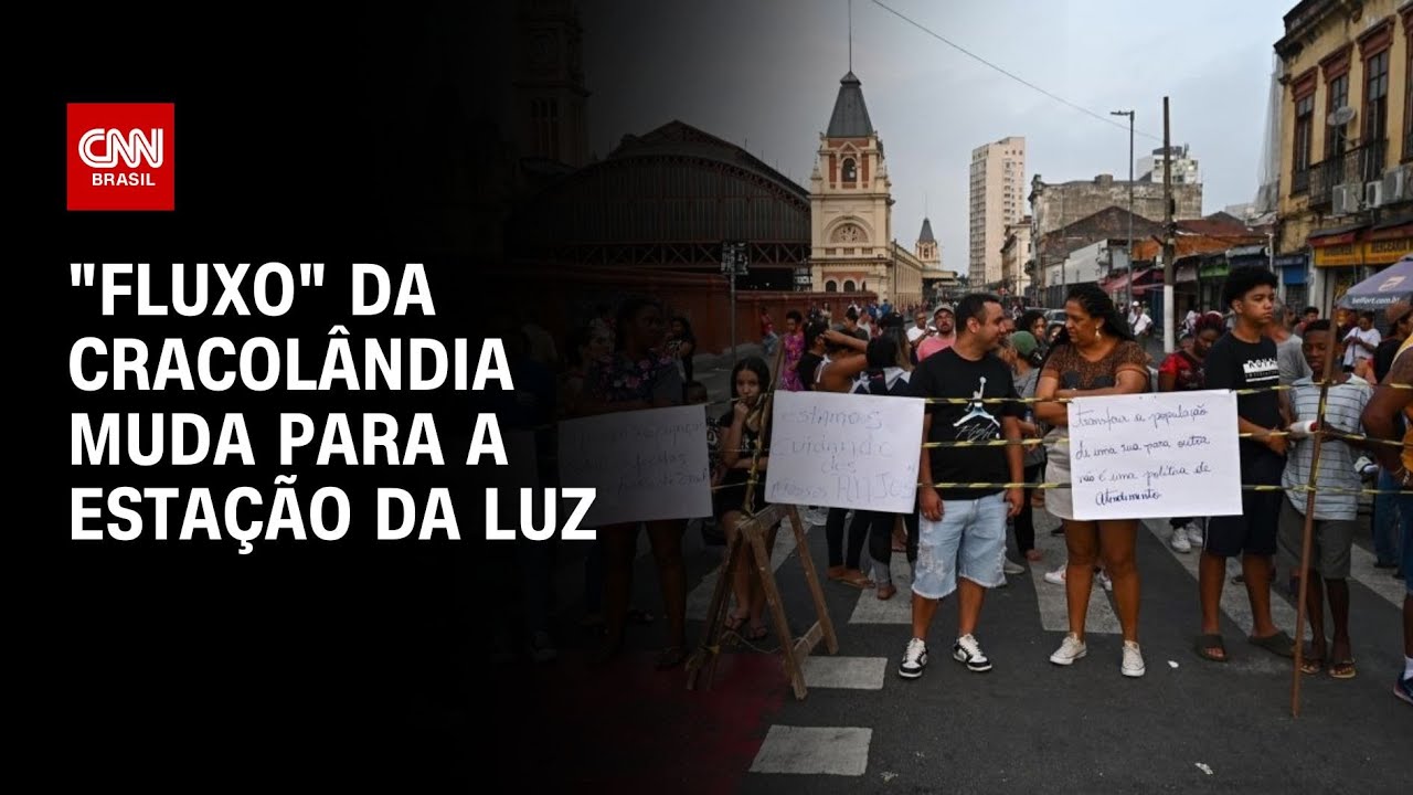 "Fluxo" da Cracolândia muda para a Estação da Luz | AGORA CNN - YouTube