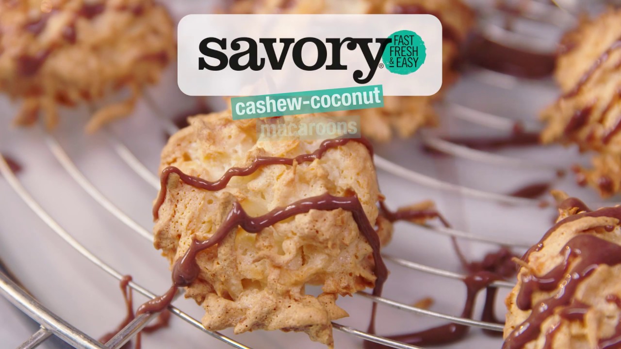 How to Make Coconut-Cashew Macaroons | SavoryOnline - YouTube