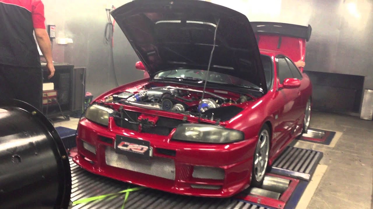 CRD dyno tune +360kW Nissan Skyline R33 GTS-T RB25 - YouTube
