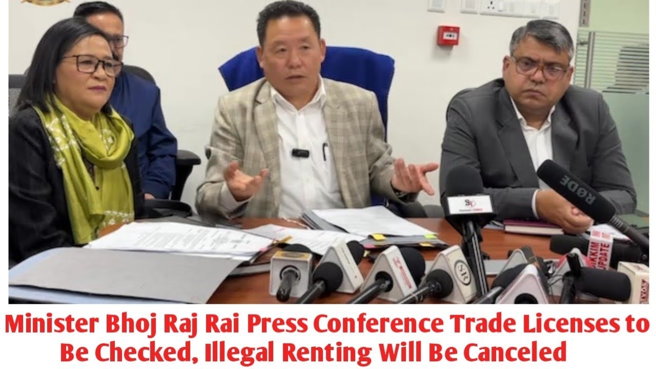 Minister Bhoj Raj Rai Press Conference Trade Licenses to Be Checked ...
