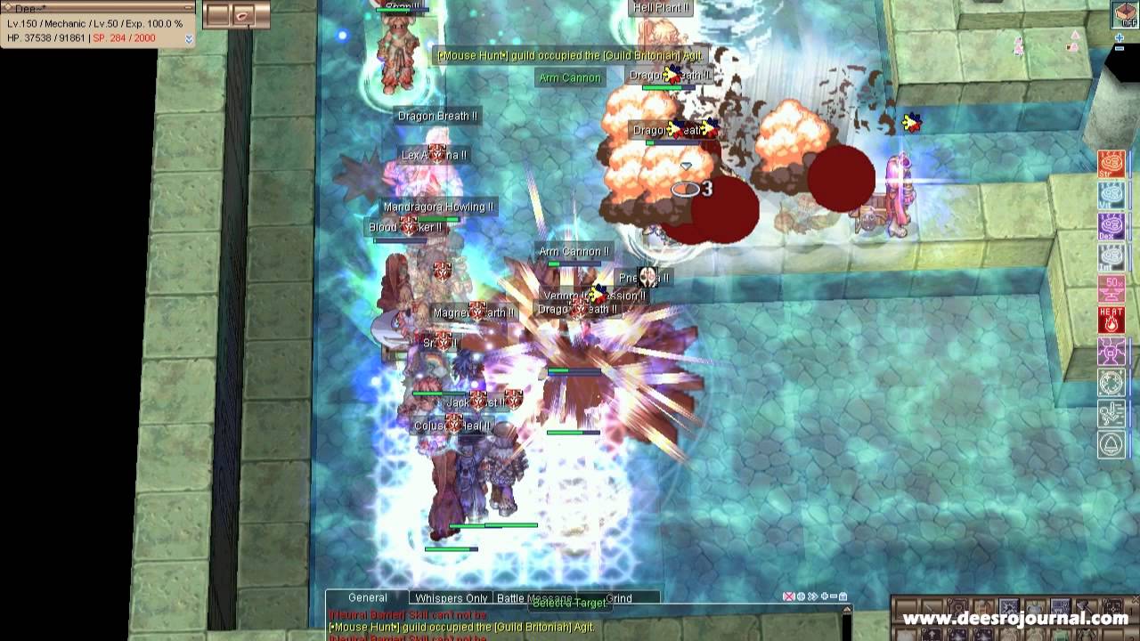 Ragnarok Online : Mechanic WoE - 06/16/12 - pRO Valhalla - YouTube