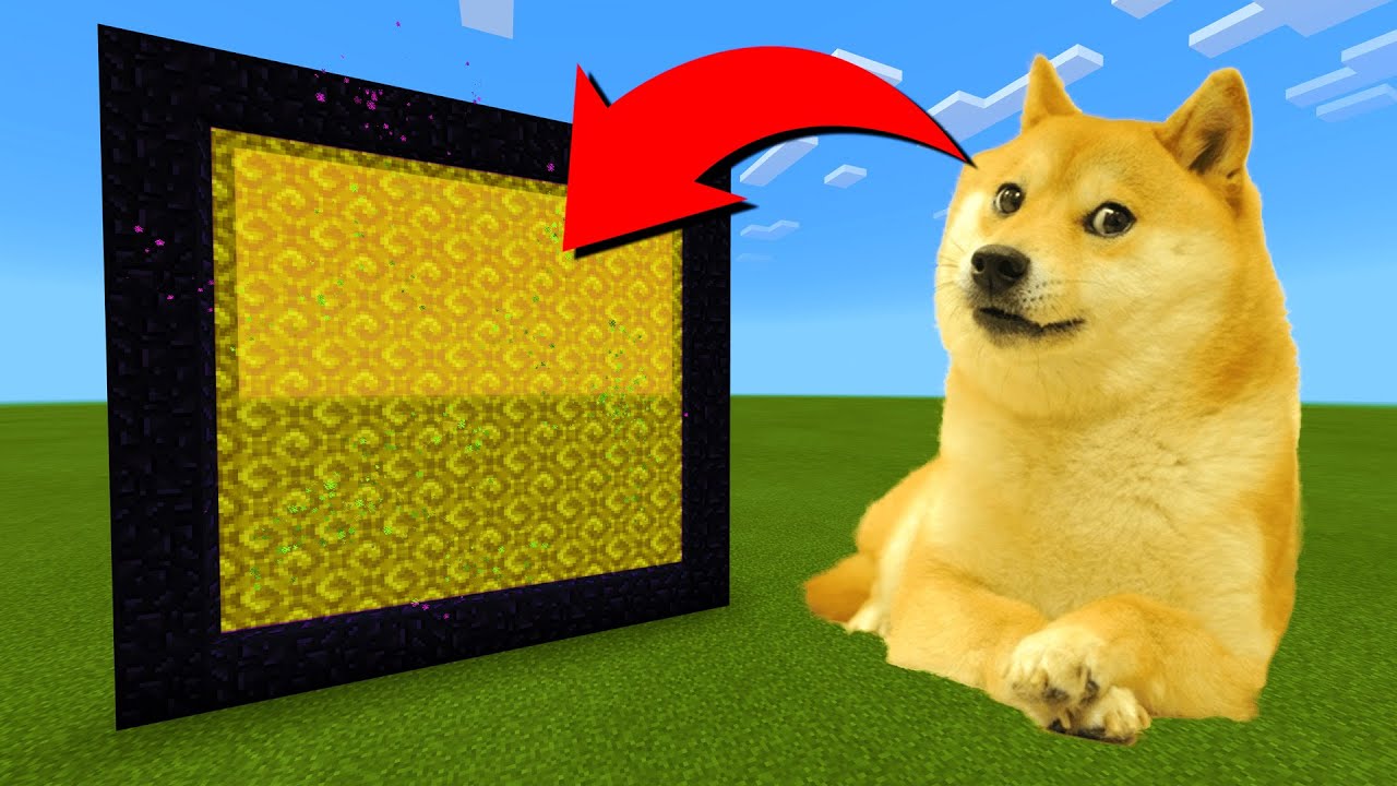 How To Make A Portal To The DOGE Dimension in Minecraft! - YouTube
