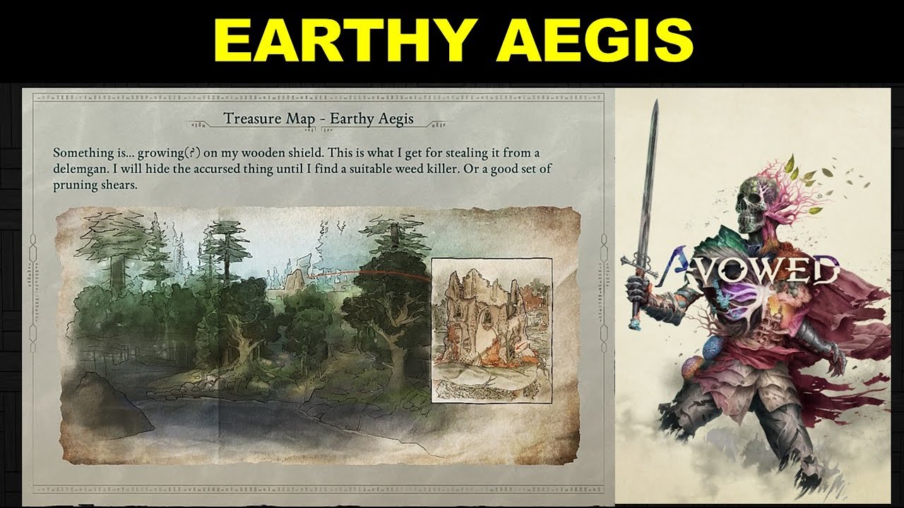 Earthy Aegis Treasure Map & Treasure Location | Avowed - YouTube