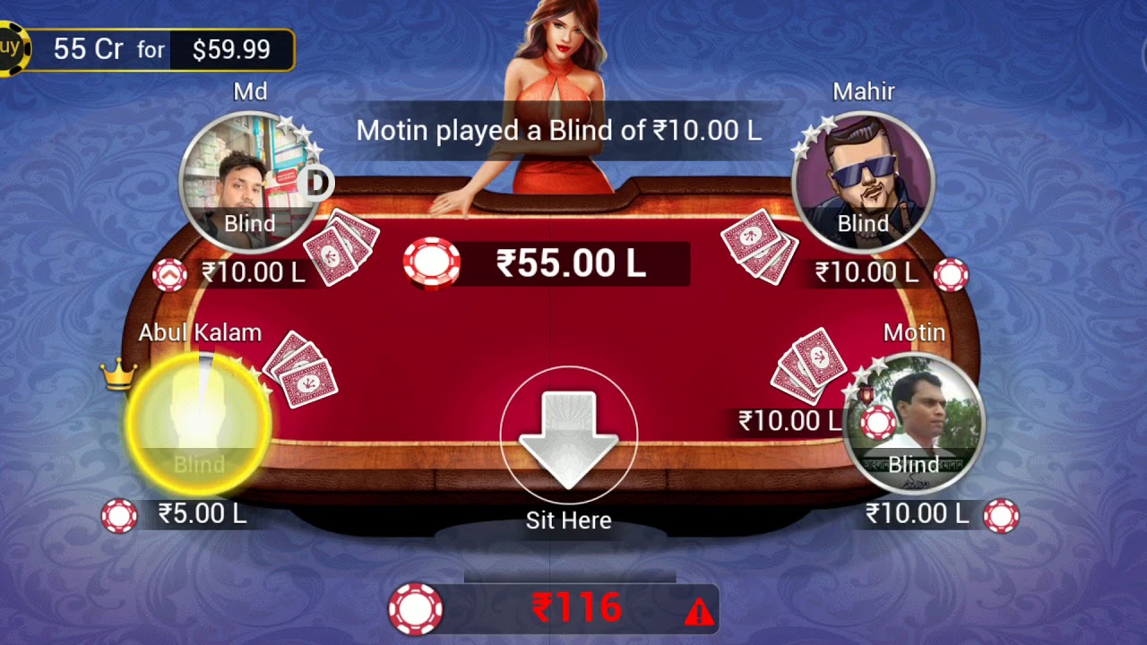 Teen Patti Gold | 50Cr Blind Show|Regular Table - YouTube