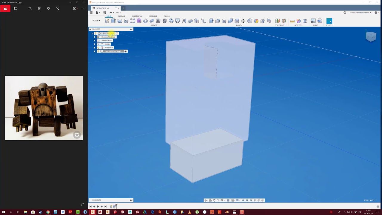 FUSION 360 #122: ROBOT PARTE #1 - YouTube