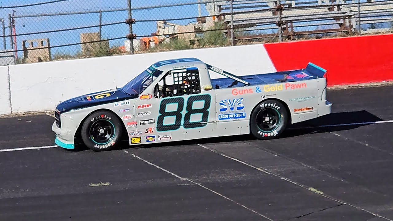 Nascar Thunder Truck Main At Tucson Speedway June 29th 2014 - YouTube