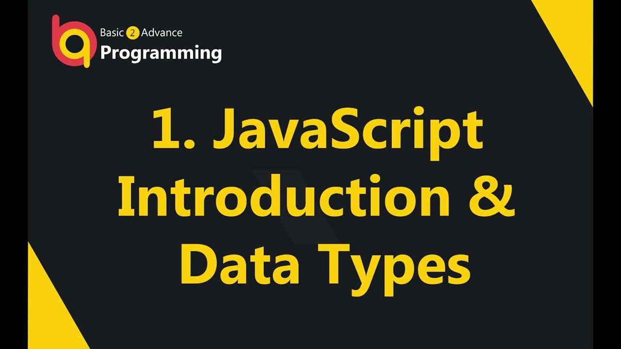 1. JavaScript Introduction & Data Types(JavaScript పరిచయం & డేట టైప్స్ ...