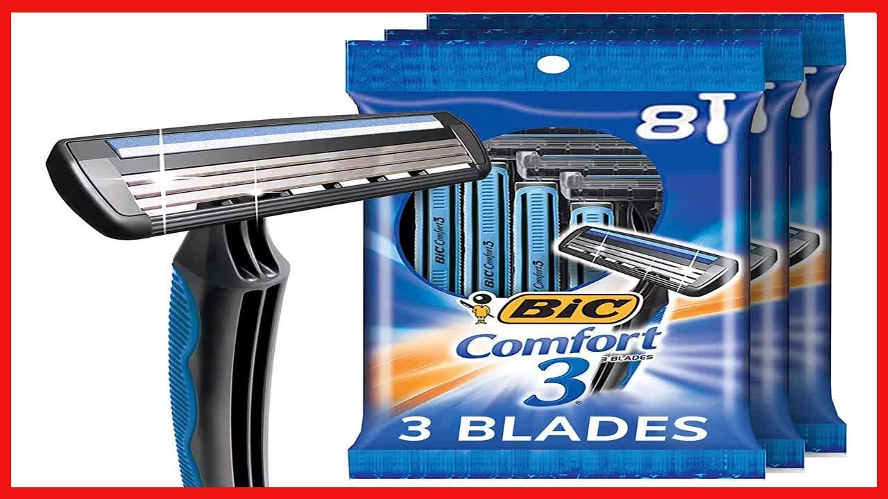 BIC Comfort 3 Disposable Razors for Men for an Ultra-Soothing ...