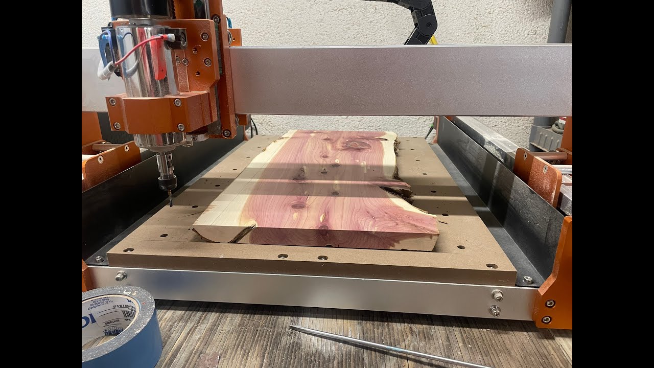 Live CNC cutting a project for a friend - YouTube