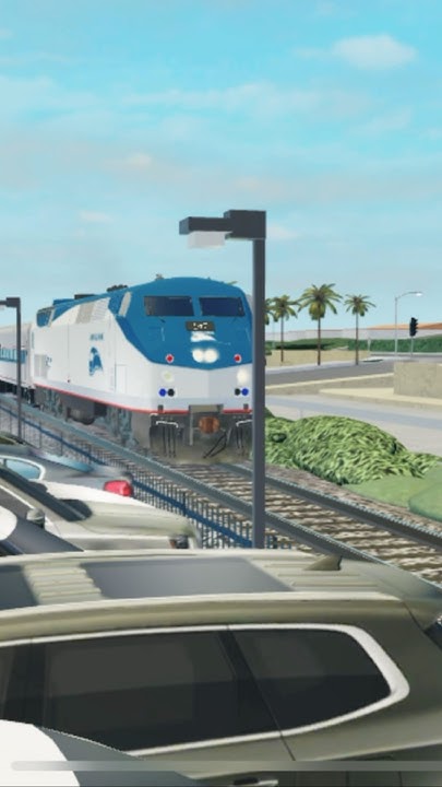 (WARNING HEAVY LAGS!!!) Amtrak P42 #147 leading the single levels flying through Encinitas with ...