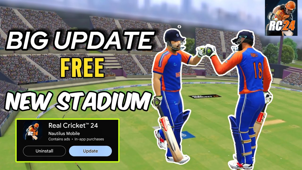 FINALLY REAL CRICKET 24 HAS GOT HUGE UPDATE (REAL CRICKET 24 NEW UPDATE ...