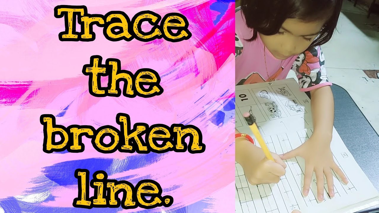 Trace the broken line - YouTube