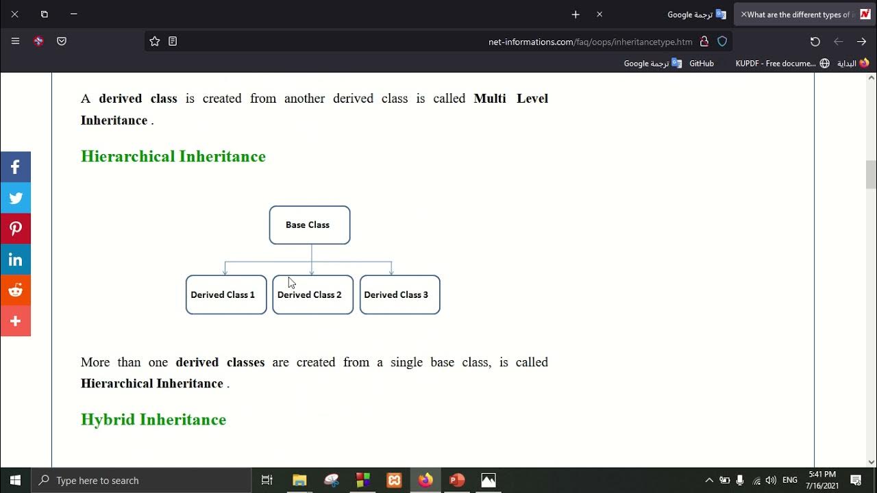 8- Multi Level Inheritance && Multiple Inheritance - YouTube