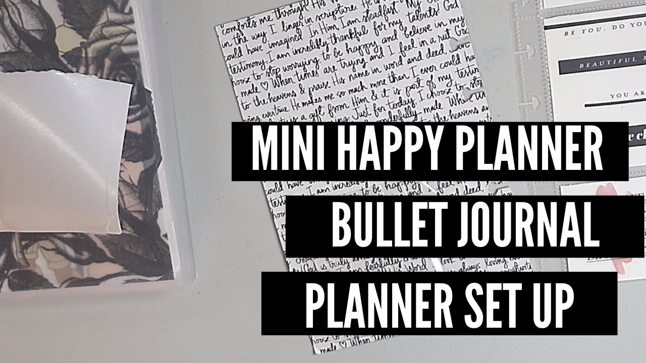 Mini Happy Planner Bullet Journal Set Up | Clear Cover + Discs - YouTube