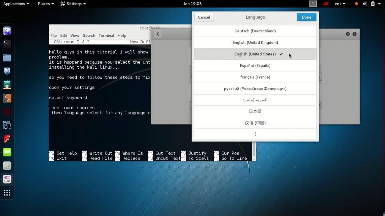 Kali Terminal Not working after Instalation Of Kali Linux-FIX - YouTube