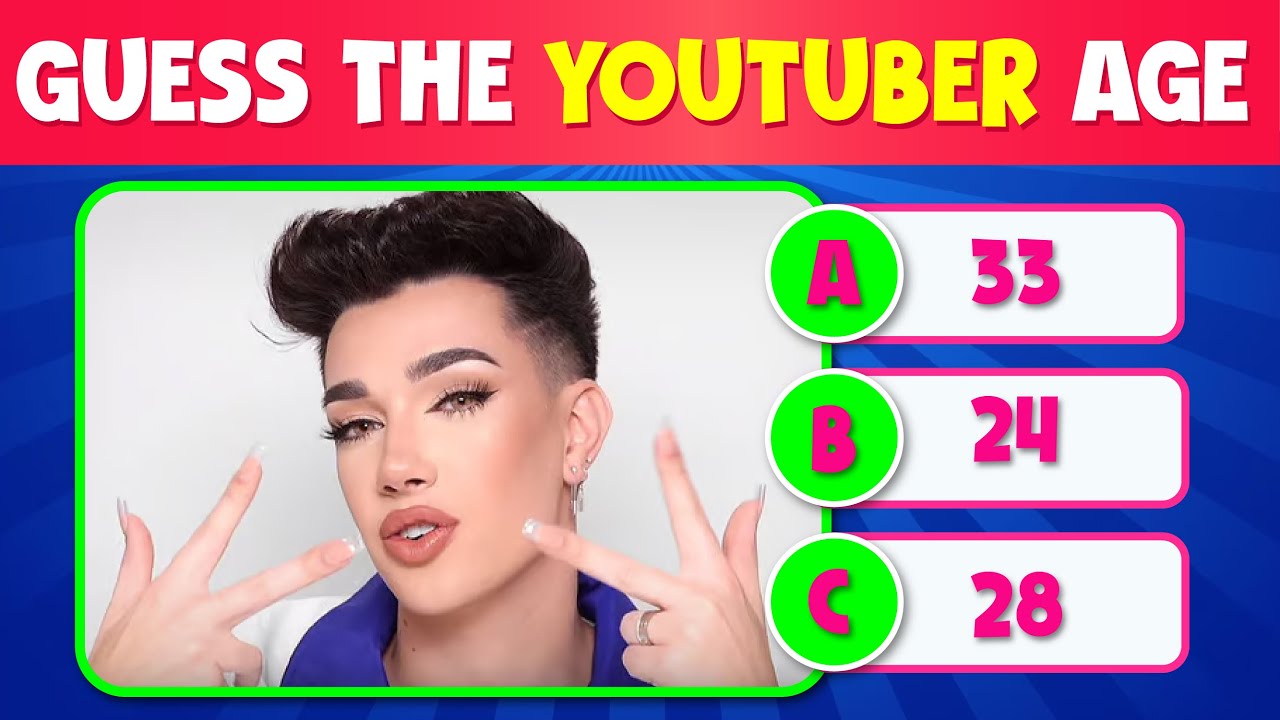 Guess the Youtuber's Age | Daily trivia quiz questions - YouTube