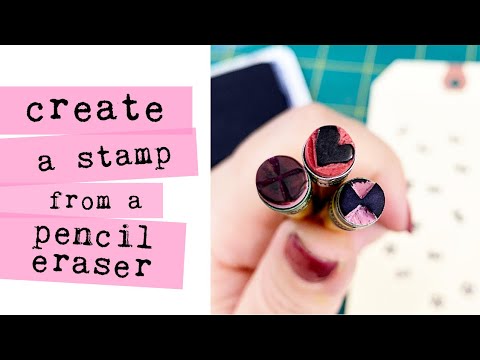 How to Carve a Stamp from a Pencil Eraser - YouTube