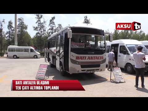Batı Antalya’ya ulaşım tek çatı altında...